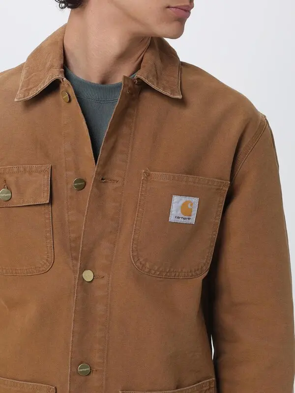 Carhartt Work In Progress Organic Cotton Canvas Shirt Jacket - Brown