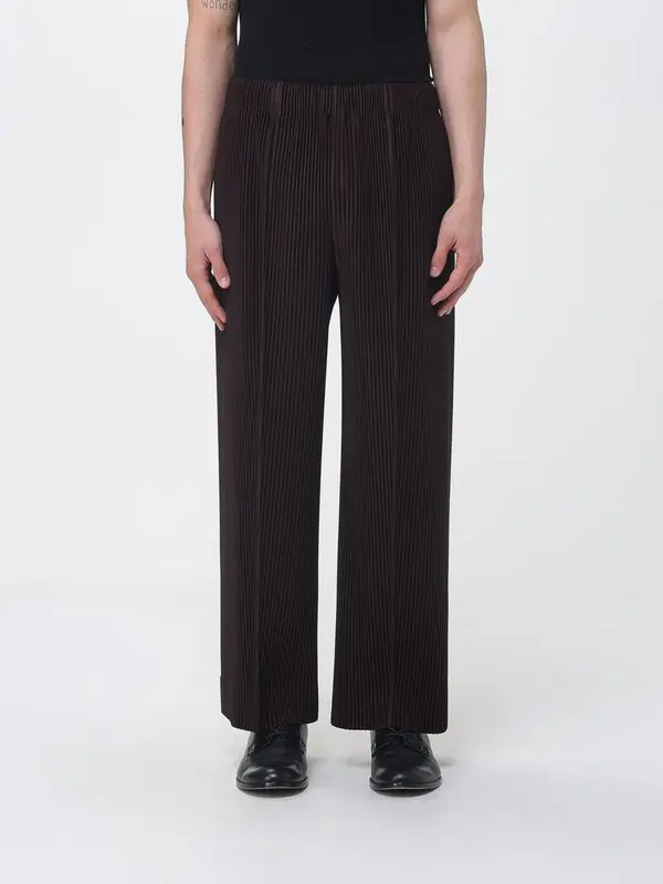 Issey Miyake Homme Plissé Pleated Wide Leg Trousers
