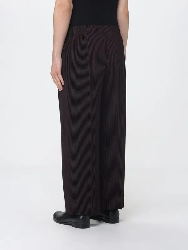 Issey Miyake Homme Plissé Pleated Wide Leg Trousers