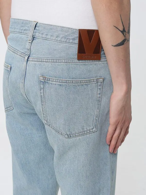 Valentino Garavani Straight Leg Cotton Jeans