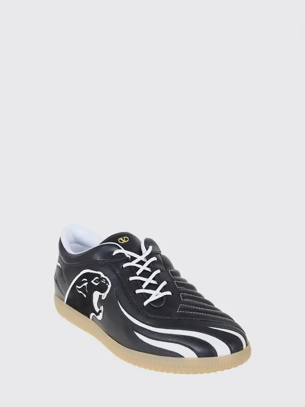 Valentino Garavani Leather Sneakers With Graphic Detail