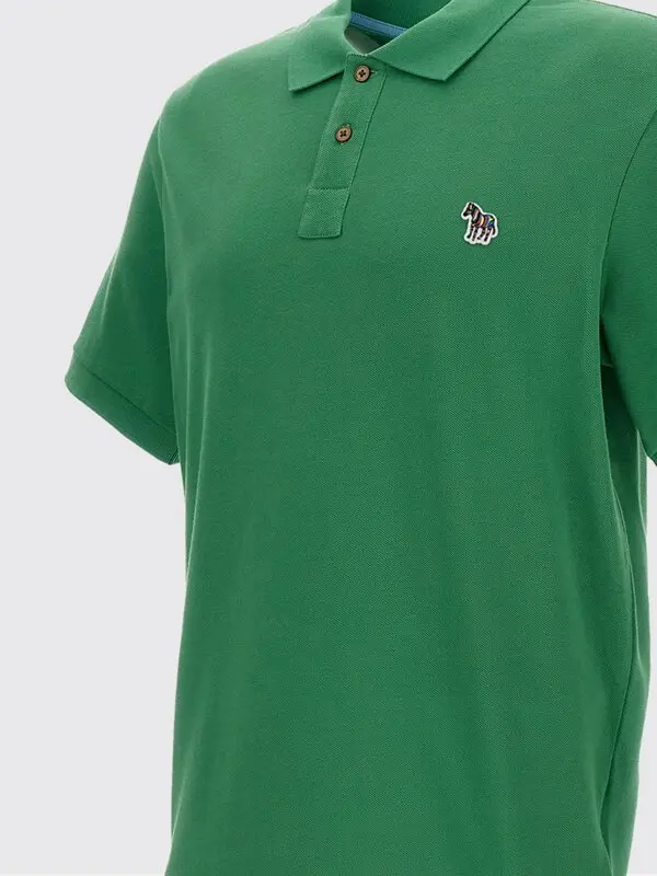 Paul Smith Cotton Polo Shirt With Logo - Green