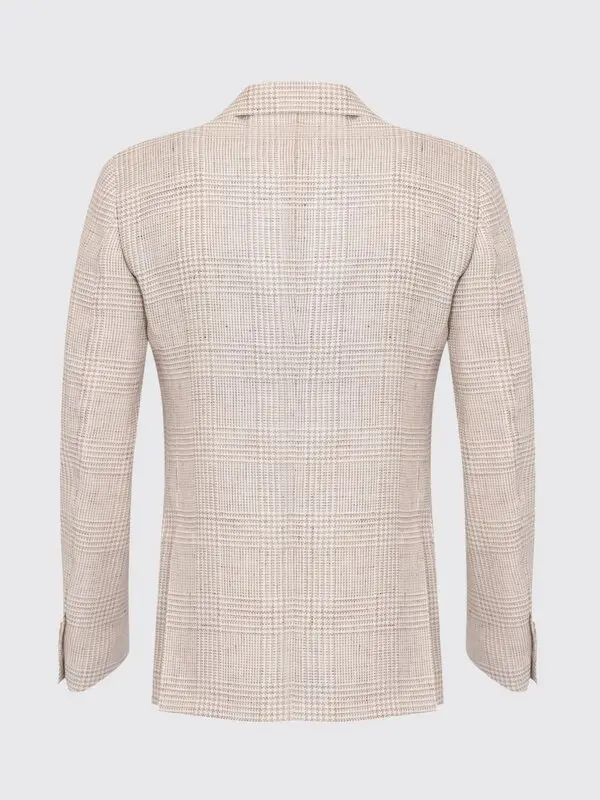 LARDINI Plaid Blazer - Beige