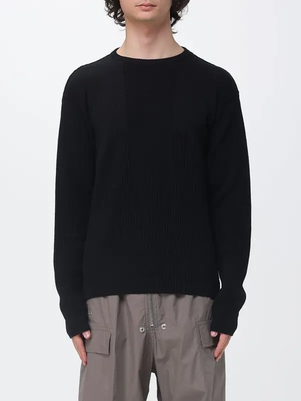 Rick Owens Cotton Crew Neck Pullover - Black