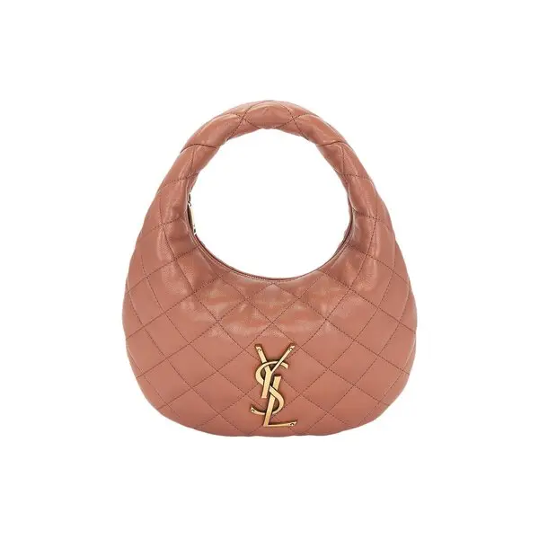 Saint Laurent Icarino In Quilted Nappa - Pink