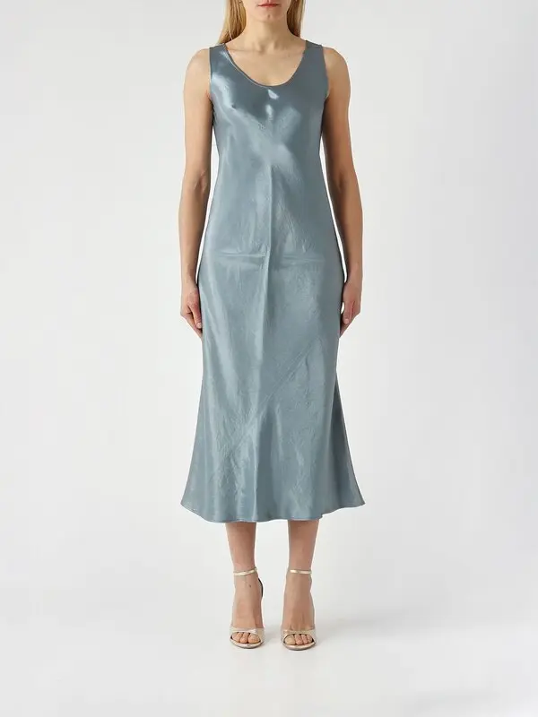 Max Mara Satin Midi Dress - Avion