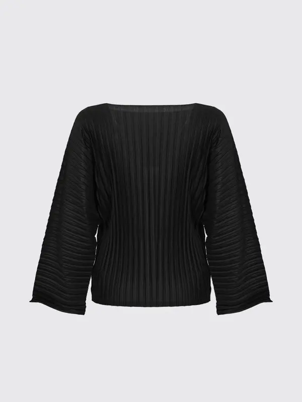 Liviana Conti Graphic Print Pleated Top