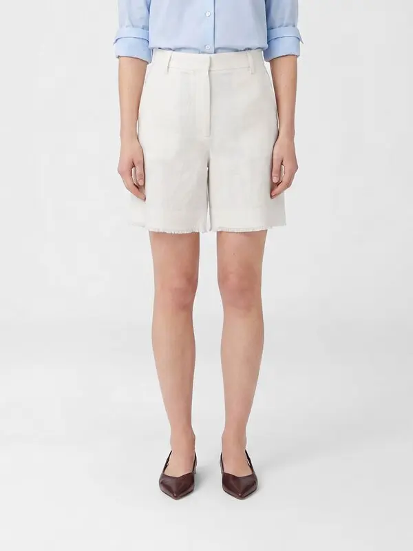 Max Mara Linen Chino Shorts - White