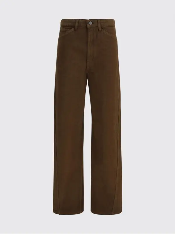 LEMAIRE Wide Leg Cotton Trousers