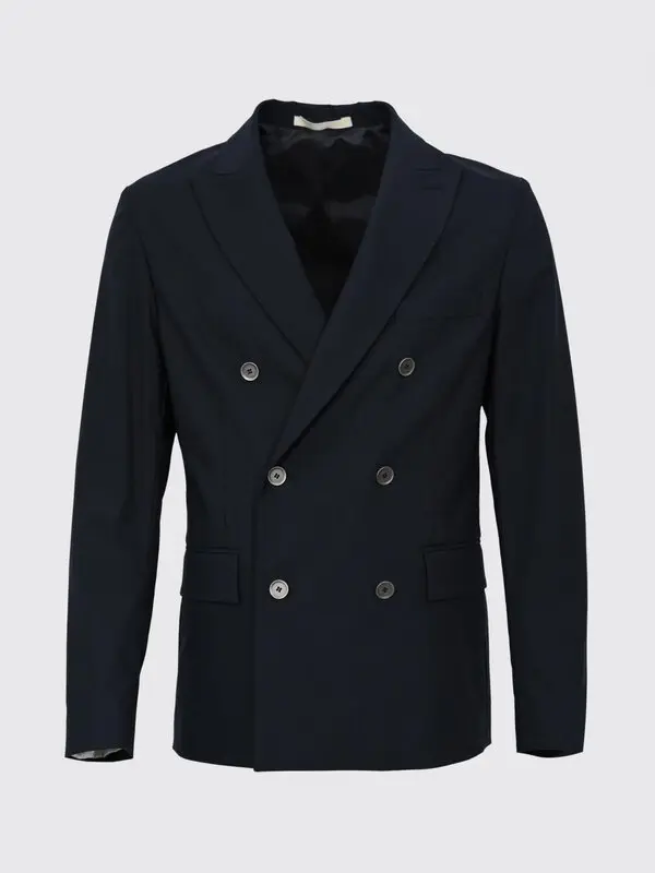 PAOLO PECORA Double Breasted Jacket - Blue