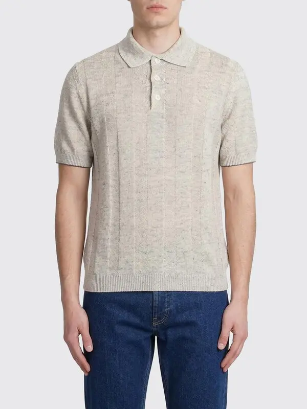 Brunello Cucinelli Cotton Knit Polo Shirt - Rope