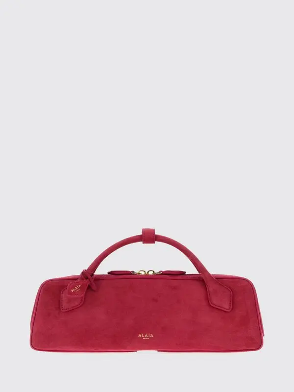 Alaïa Le Teckel Suede Bag - Red