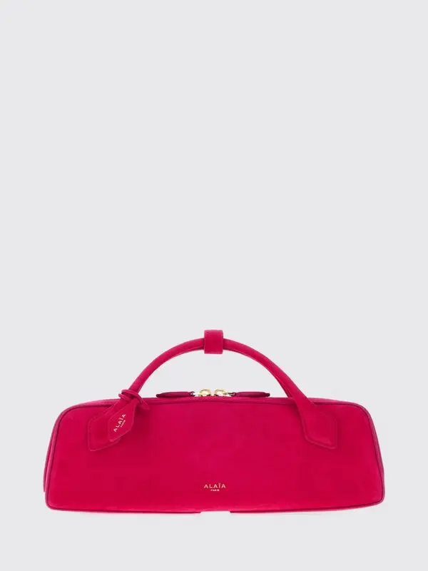 Alaïa Le Teckel Suede Bag - Ruby