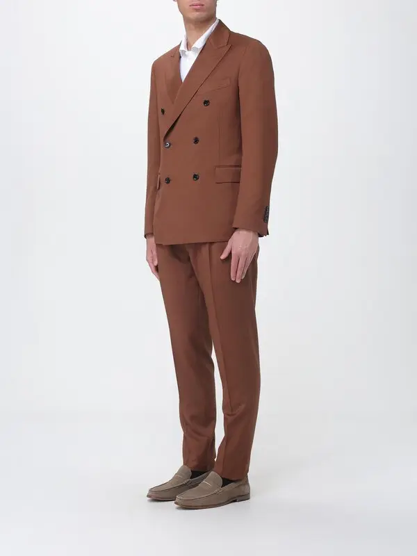 LARDINI Wool Double-breasted Dress