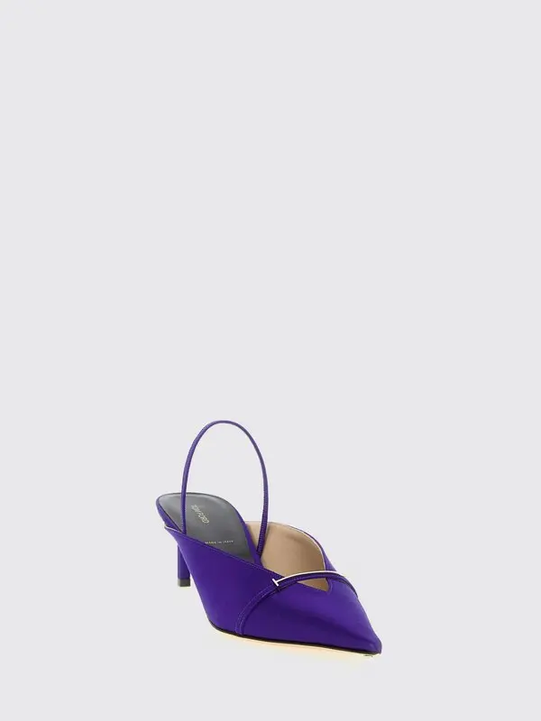 TOM FORD D'orsay Satin Slingback Pumps - Violet