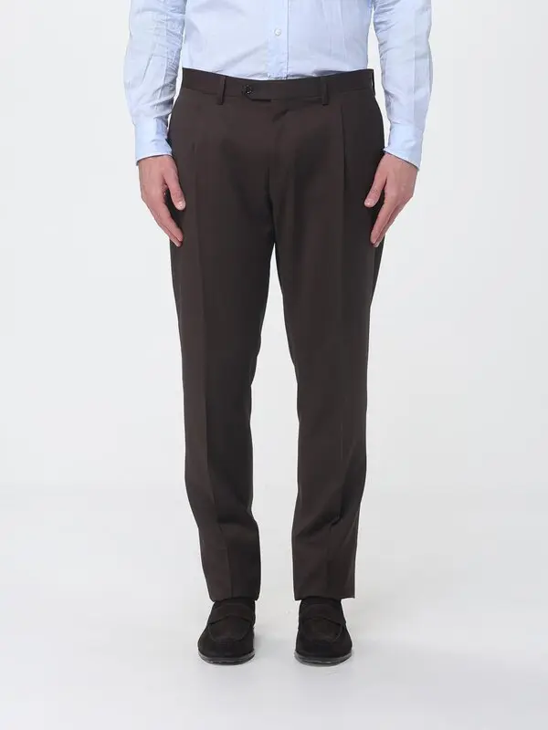 LARDINI Virgin Wool Single-breasted Suit - Brown