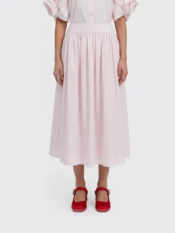 Simone Rocha Cotton Midi Skirt