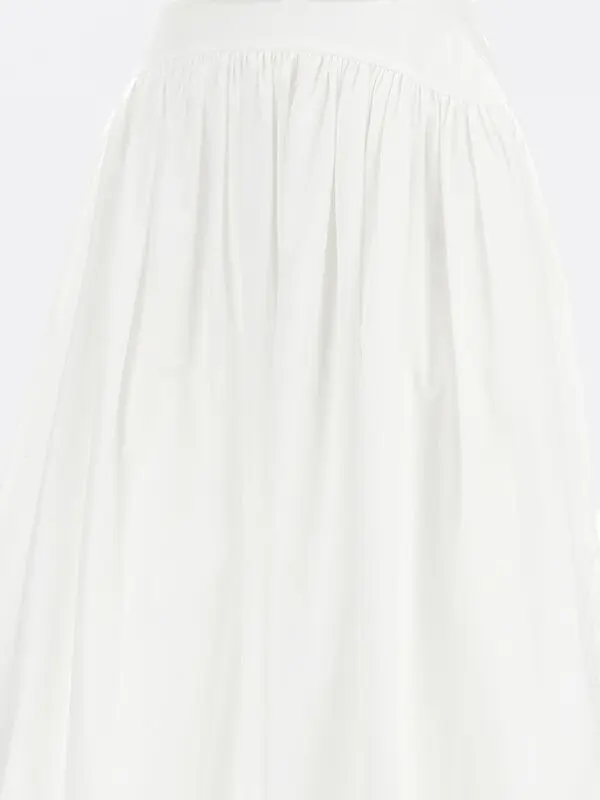 Simone Rocha Cotton Midi Skirt - White
