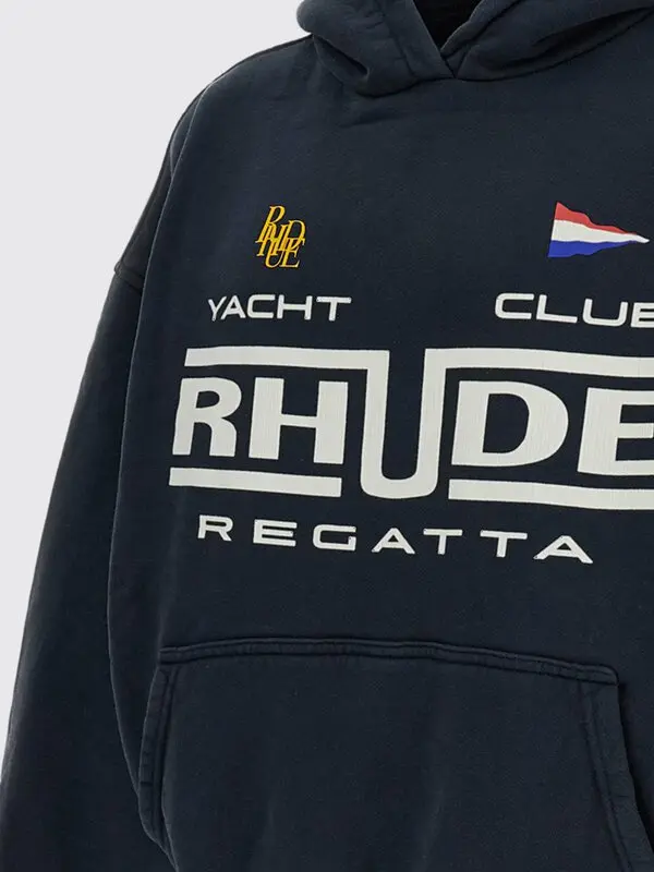 Rhude Cotton Hoodie - Black