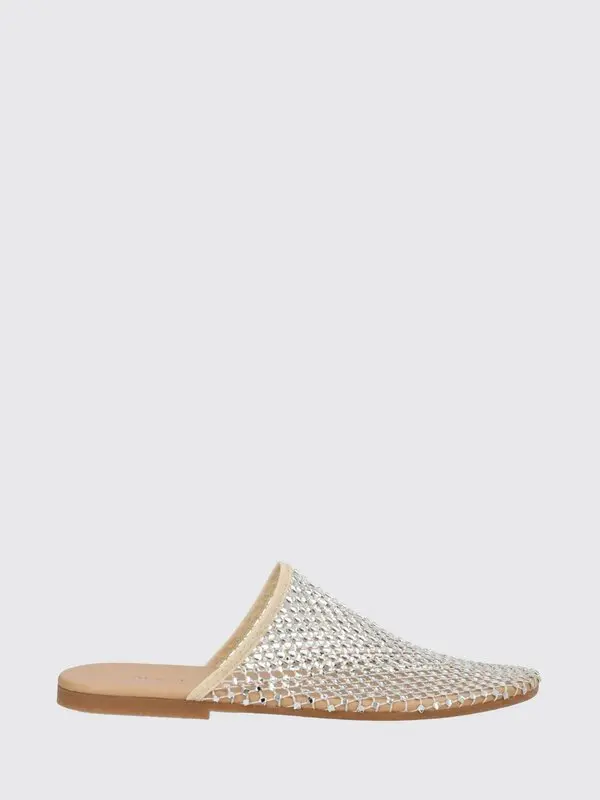 ALYSI Woven Flats - Silver