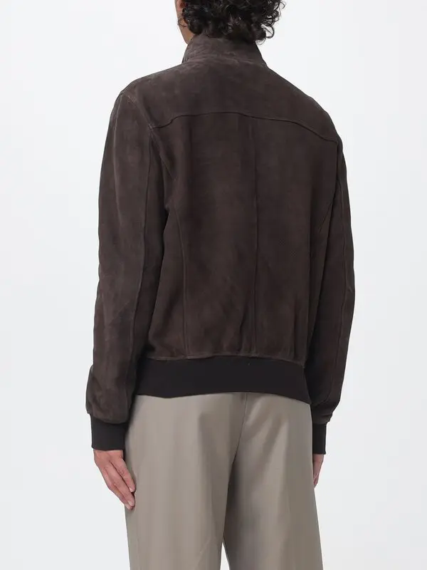 Boglioli Suede Zip-up Jacket - Cocoa