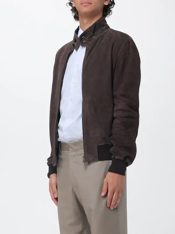 Boglioli Suede Zip-up Jacket - Cocoa