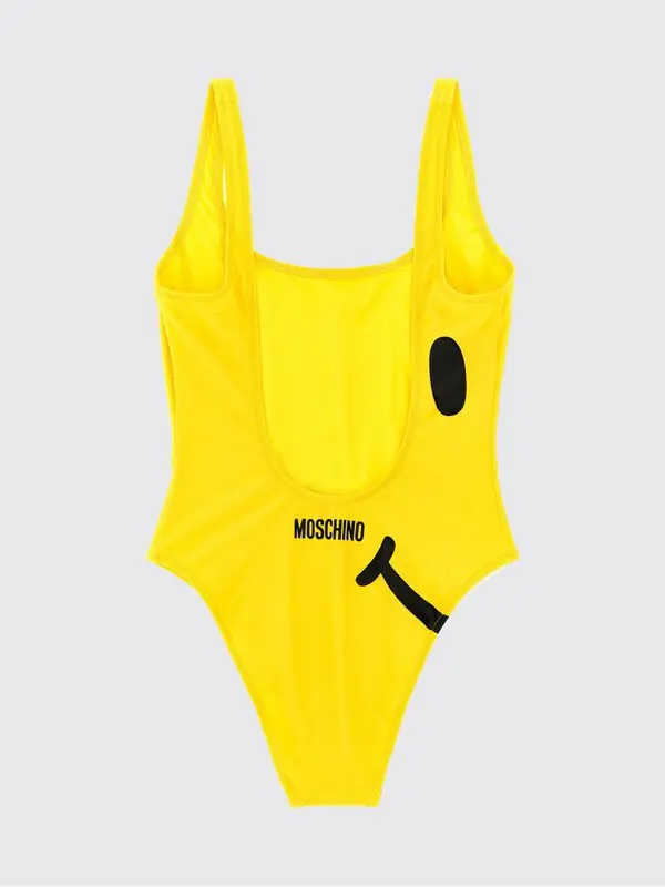 Moschino Graphic Print One-piece Swimsuit - Yellow