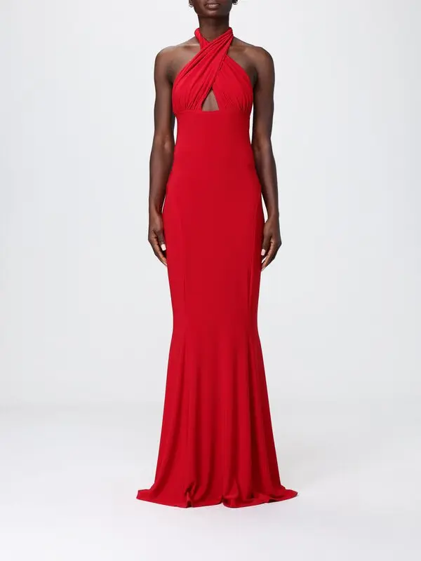Norma Kamali Halterneck Gown - Red
