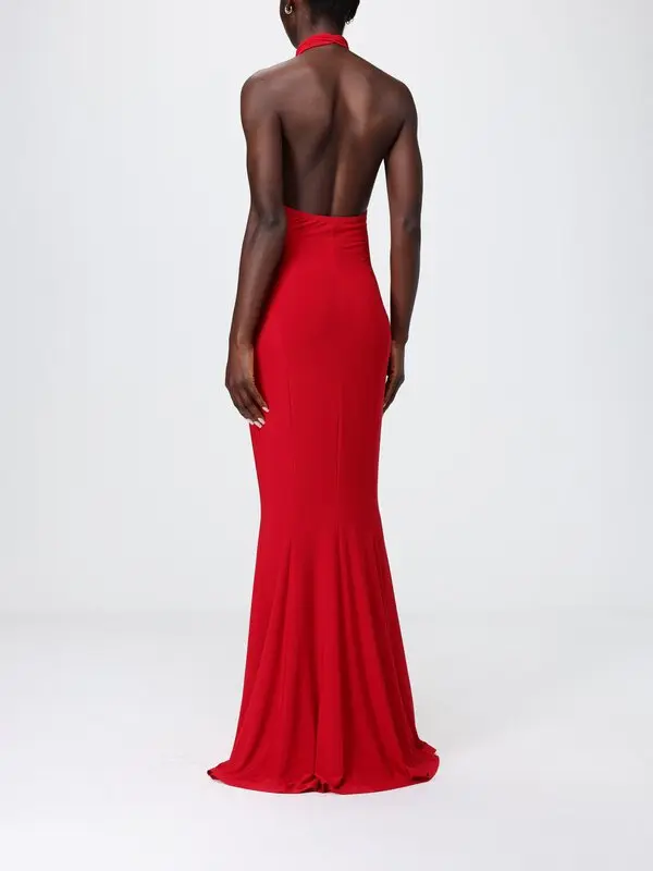 Norma Kamali Halterneck Gown - Red