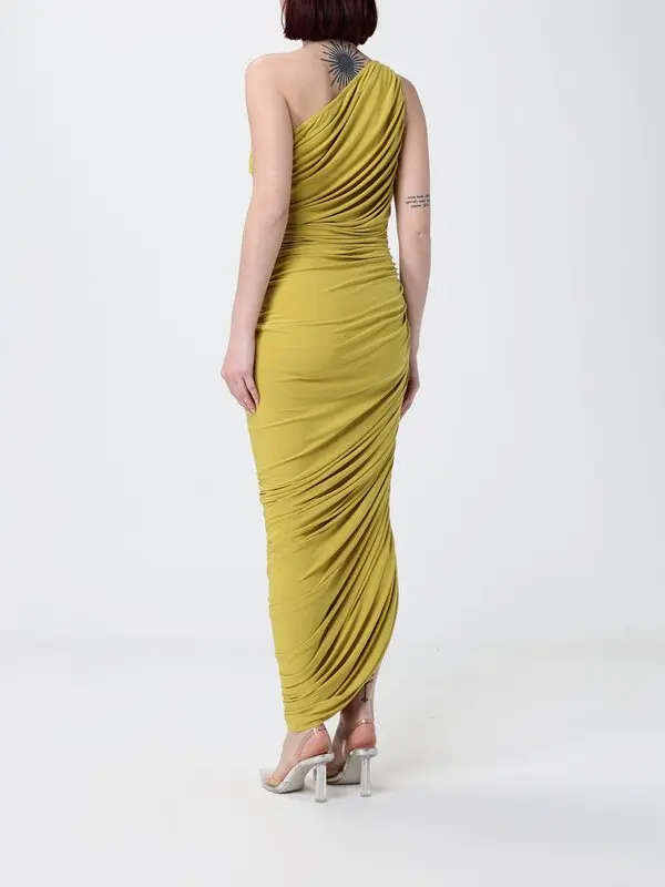 Norma Kamali One-shoulder Draped Gown - Yellow