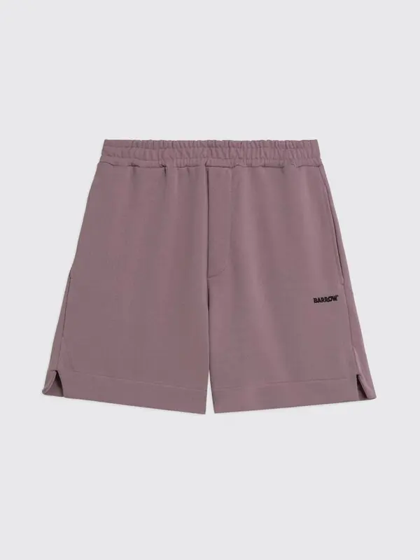 BARROW Cotton Sports Shorts With Logo Detail - Pink