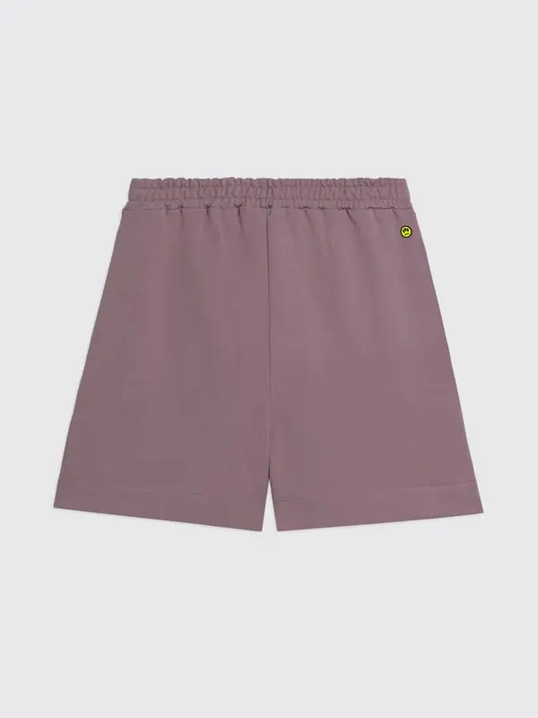BARROW Cotton Sports Shorts With Logo Detail - Pink