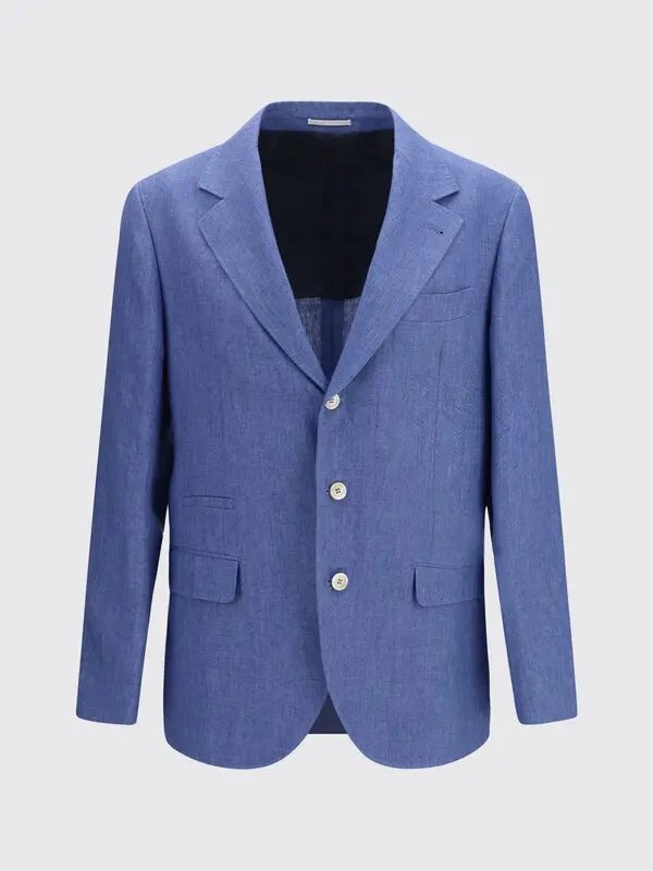 Brunello Cucinelli Single Breasted Jacket - Denim