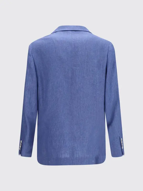 Brunello Cucinelli Single Breasted Jacket - Denim