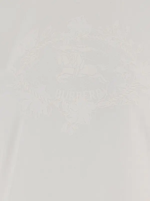 Burberry Embroidered Cotton T-shirt