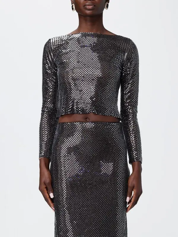 SELF-PORTRAIT Embellished Long Sleeve Top