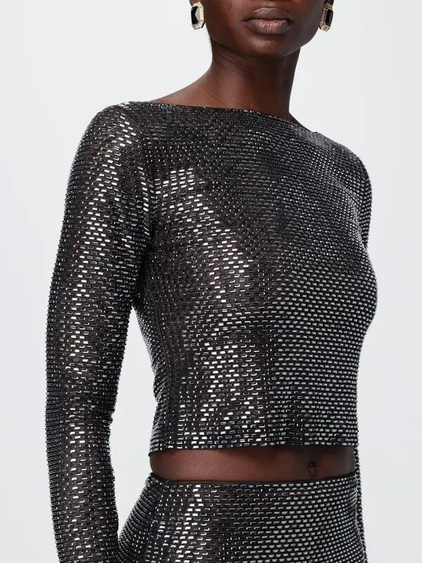 SELF-PORTRAIT Embellished Long Sleeve Top