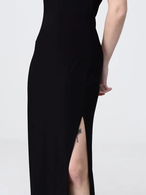 Norma Kamali Halterneck Maxi Dress With Slit