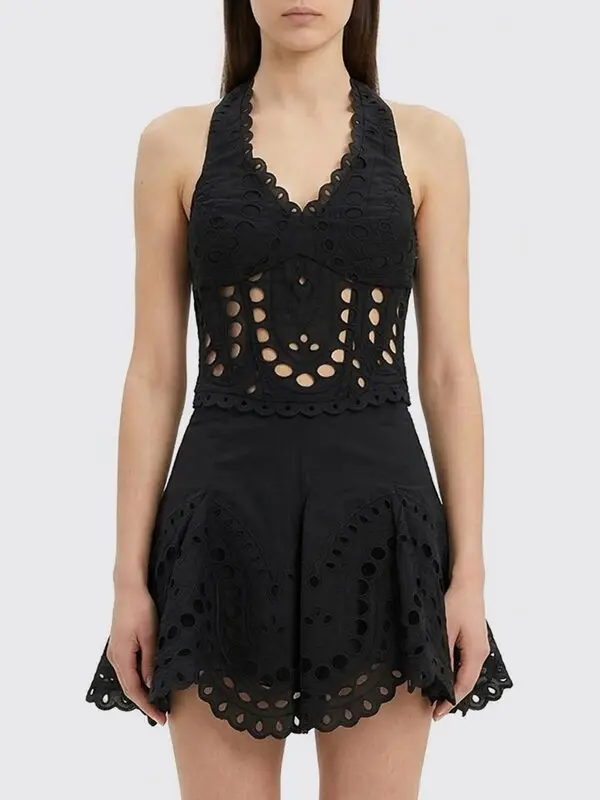 Charo Ruiz Ibiza Broderie Anglaise Halter Top