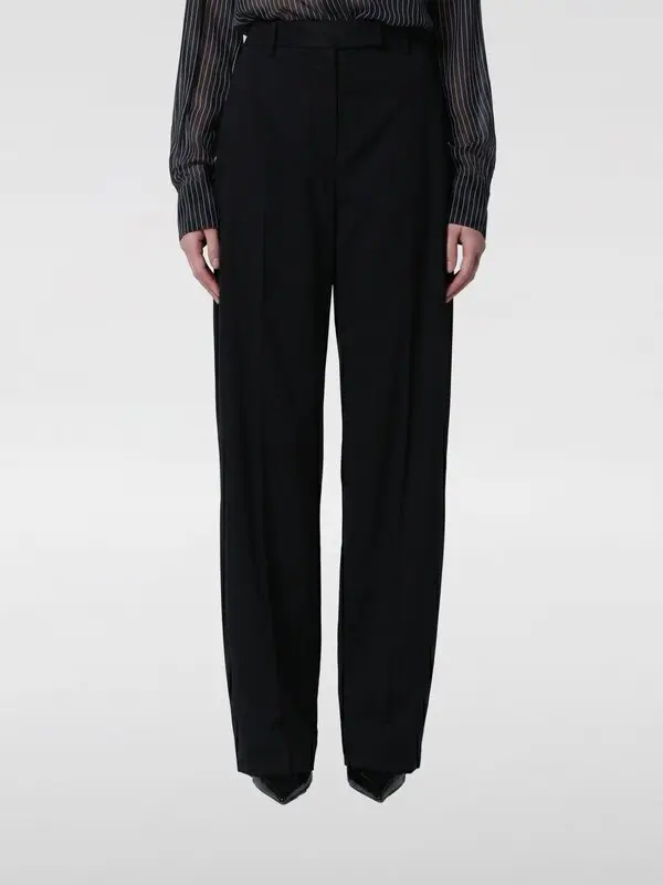 THELATEST Dina Stretch Cotton Baggy Trousers - Black