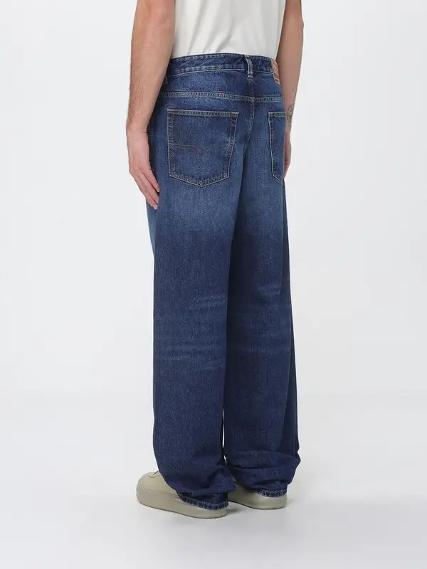 DIESEL® D-macro Wide Leg Denim Jeans