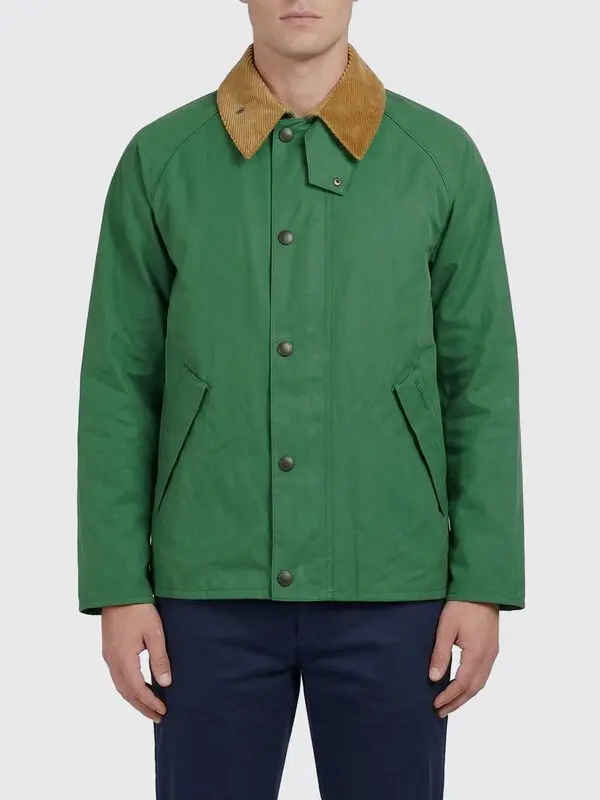 Barbour Waxed Cotton Transporter Jacket - Green