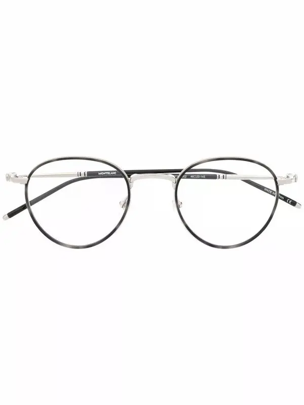 Montblanc Round-frame Glasses - Black