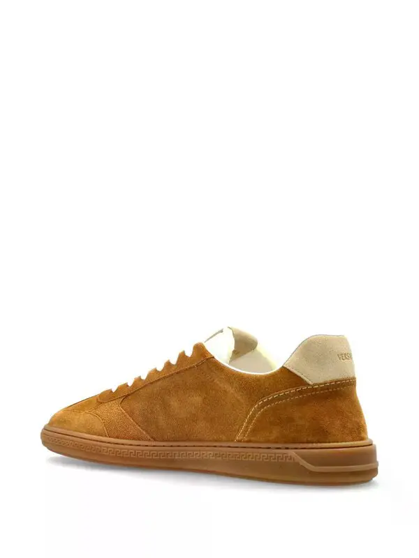 Versace Greca Panelled Sneakers - Brown