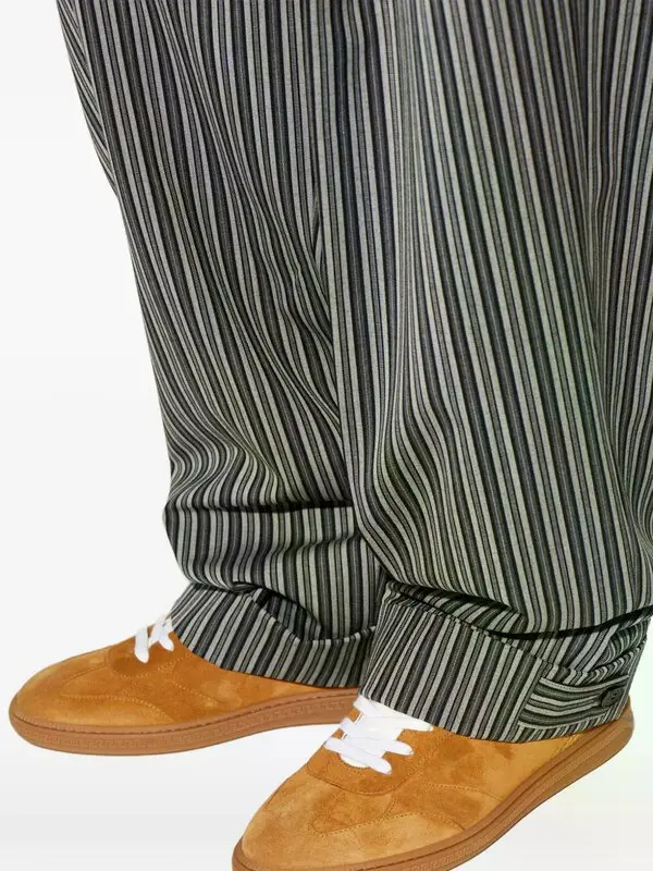 Versace Greca Panelled Sneakers - Brown