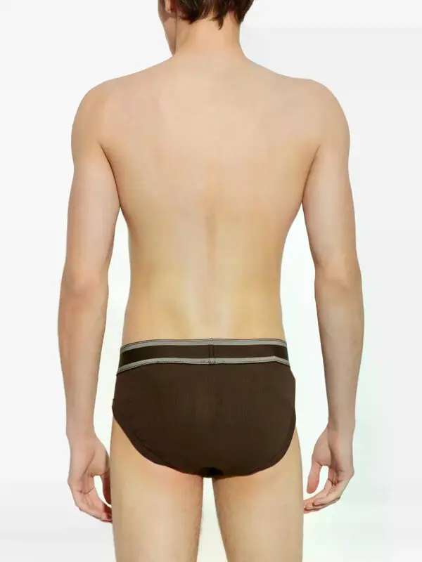 Versace Ribbed Cotton-jersey Briefs
