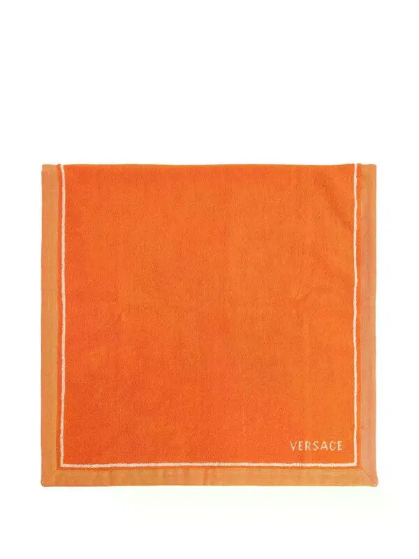 Versace Logo-detail Towel - Orange