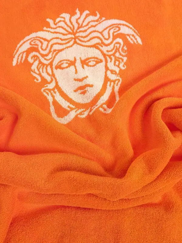 Versace Logo-detail Towel - Orange
