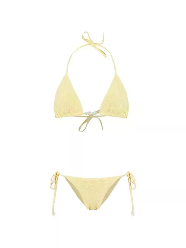Hunza G Gina Beaded Bikini - Yellow