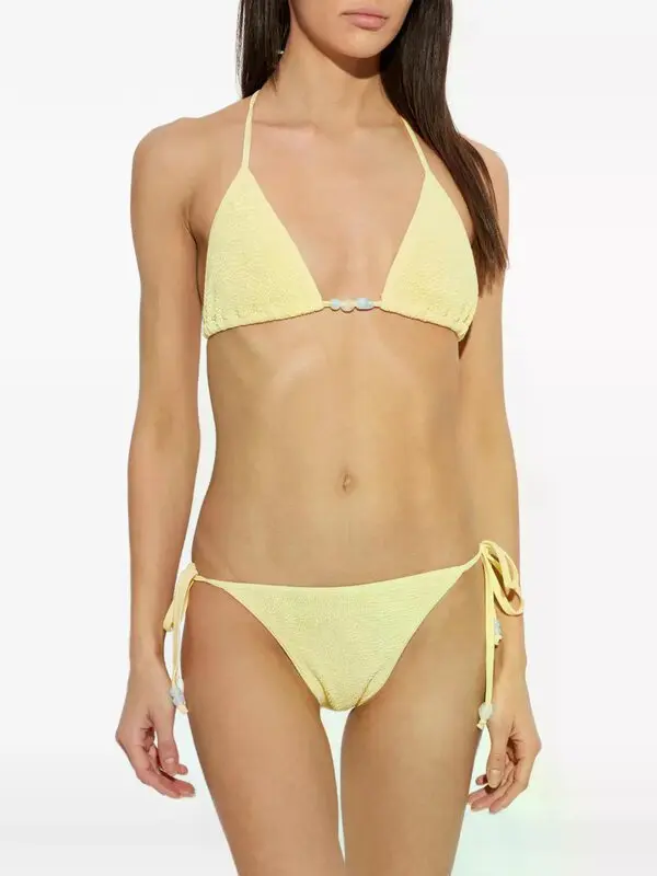 Hunza G Gina Beaded Bikini - Yellow